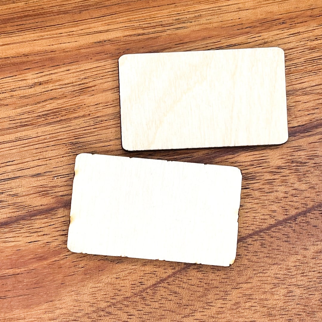 Sublimation Hair Claw Clips Blanks 1/8 Birch Wood Medium 12 Pieces 6 ...