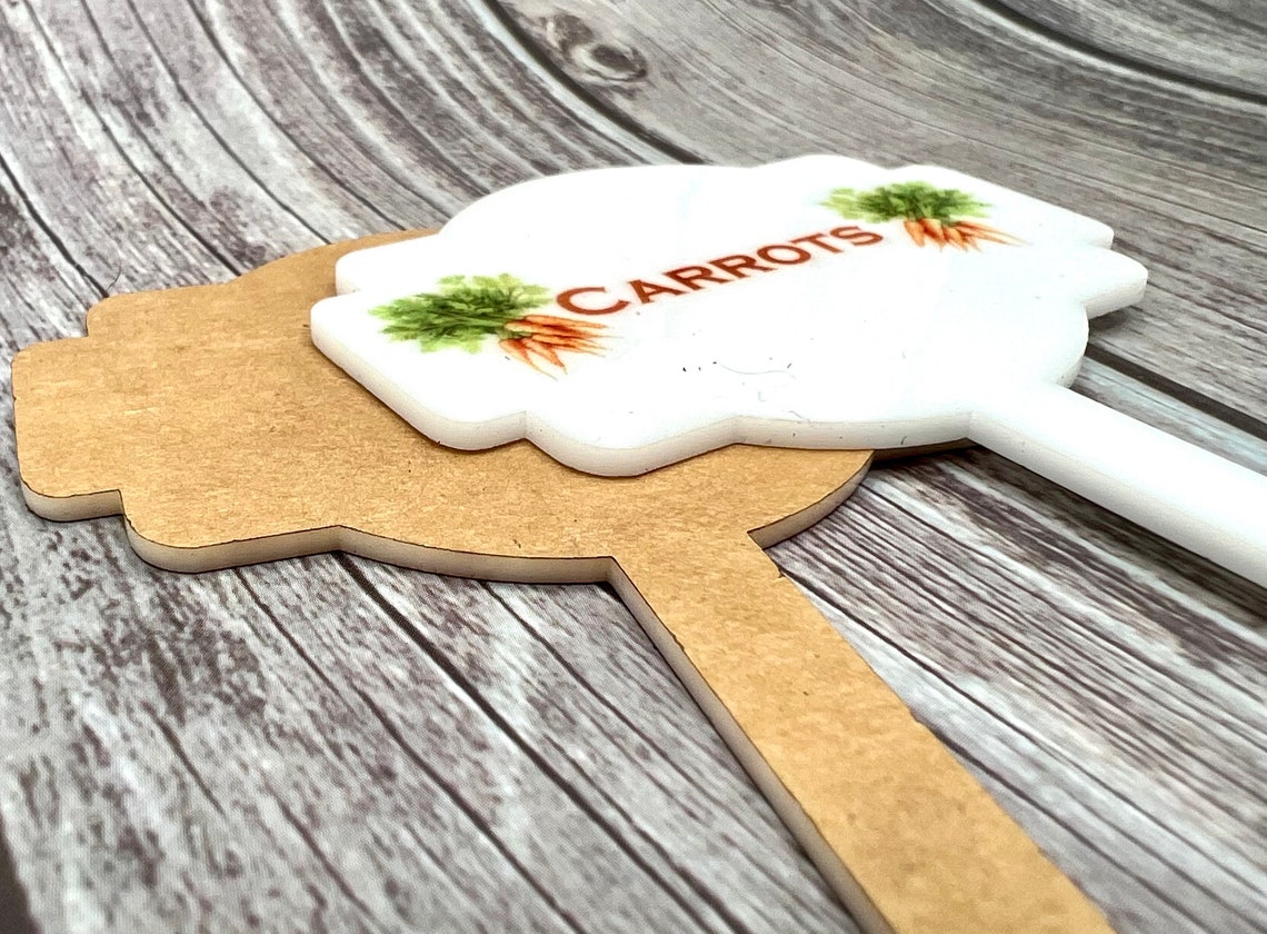 Sublimation Garden Plant Marker Stakes Craft Blanks White Acrylic for ...