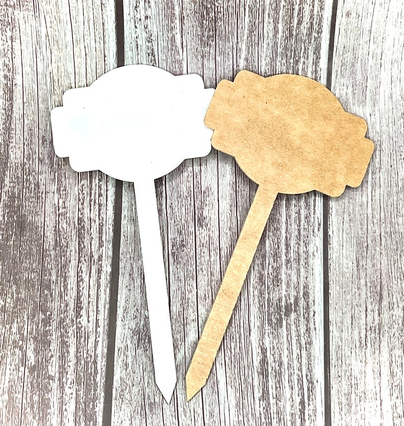 Sublimation Garden Plant Marker Stakes Craft Blanks White Acrylic for ...