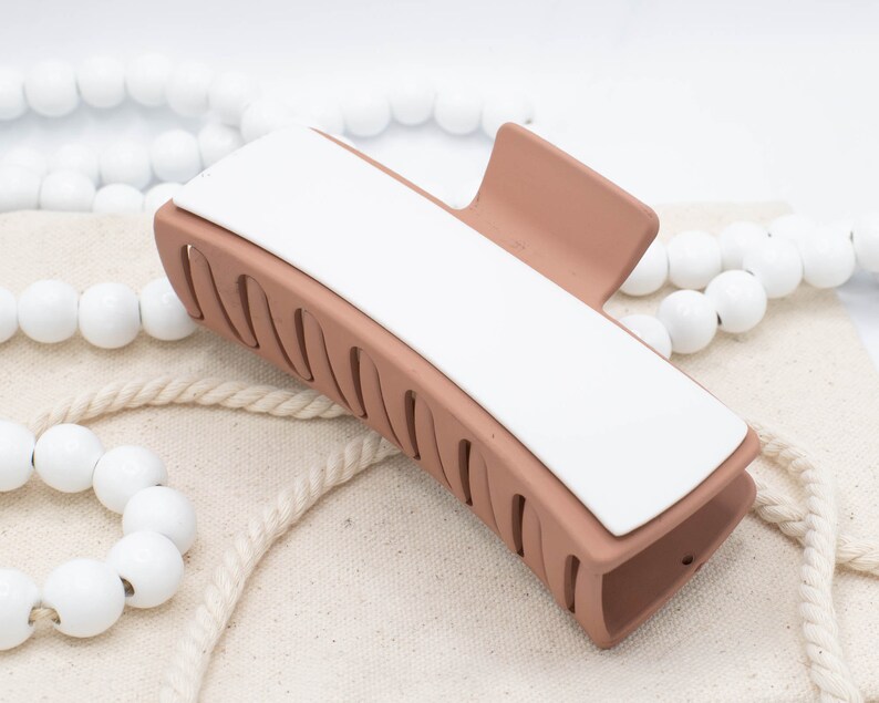 Sublimation Hair Claw Clips Blanks White Acrylic Large - Fits 5” Hair ...