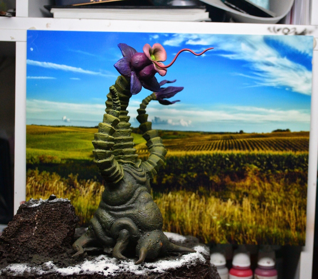 Day of the Triffids Handmade Inspired Resin Sculpture Model Creepy ...