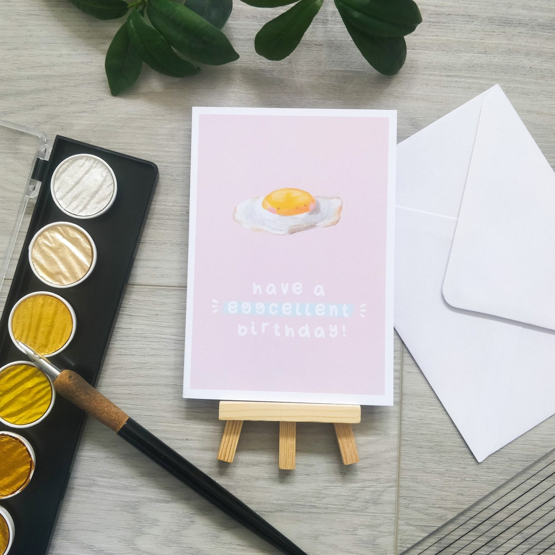 Egg Birthday Card ,food Birthday Card, Pun Birthday Card ,birthday ...