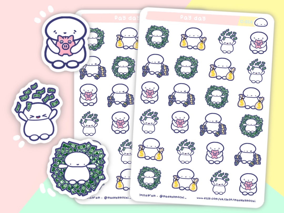 Pay Day Icon Planner Sticker Income Tracking , Budget Planning, Expense ...