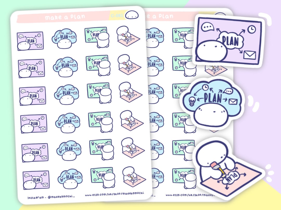 Planning Planner Stickers, Goal Setting , Planning Journal, Working ...