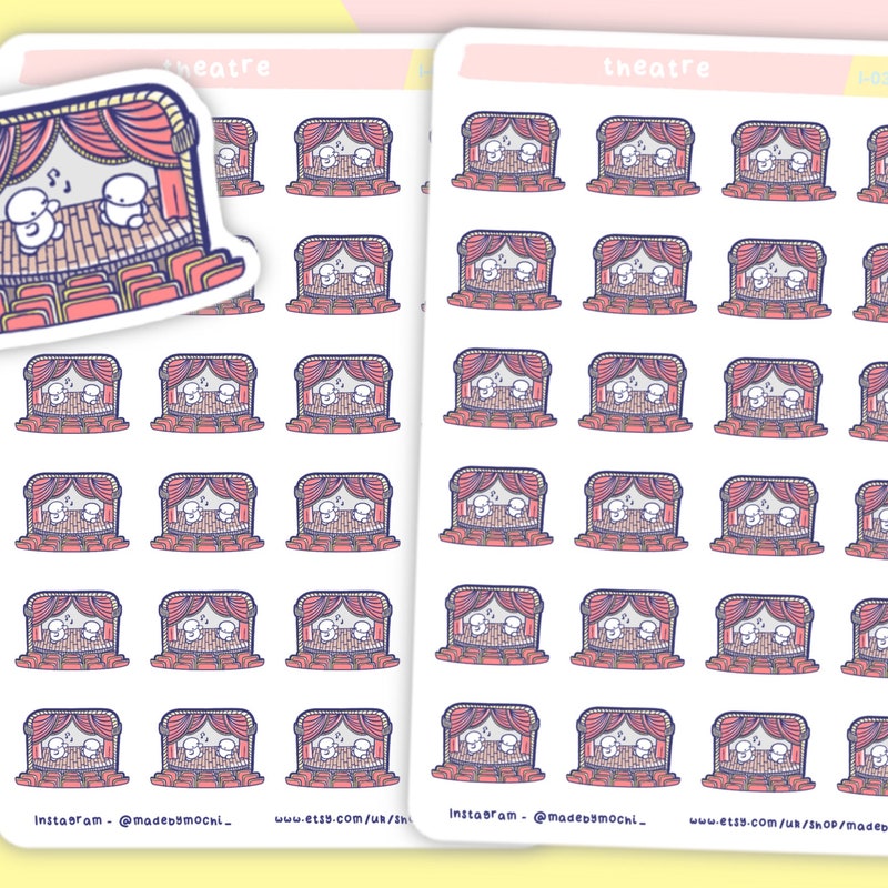 Theatre Stickers - Etsy