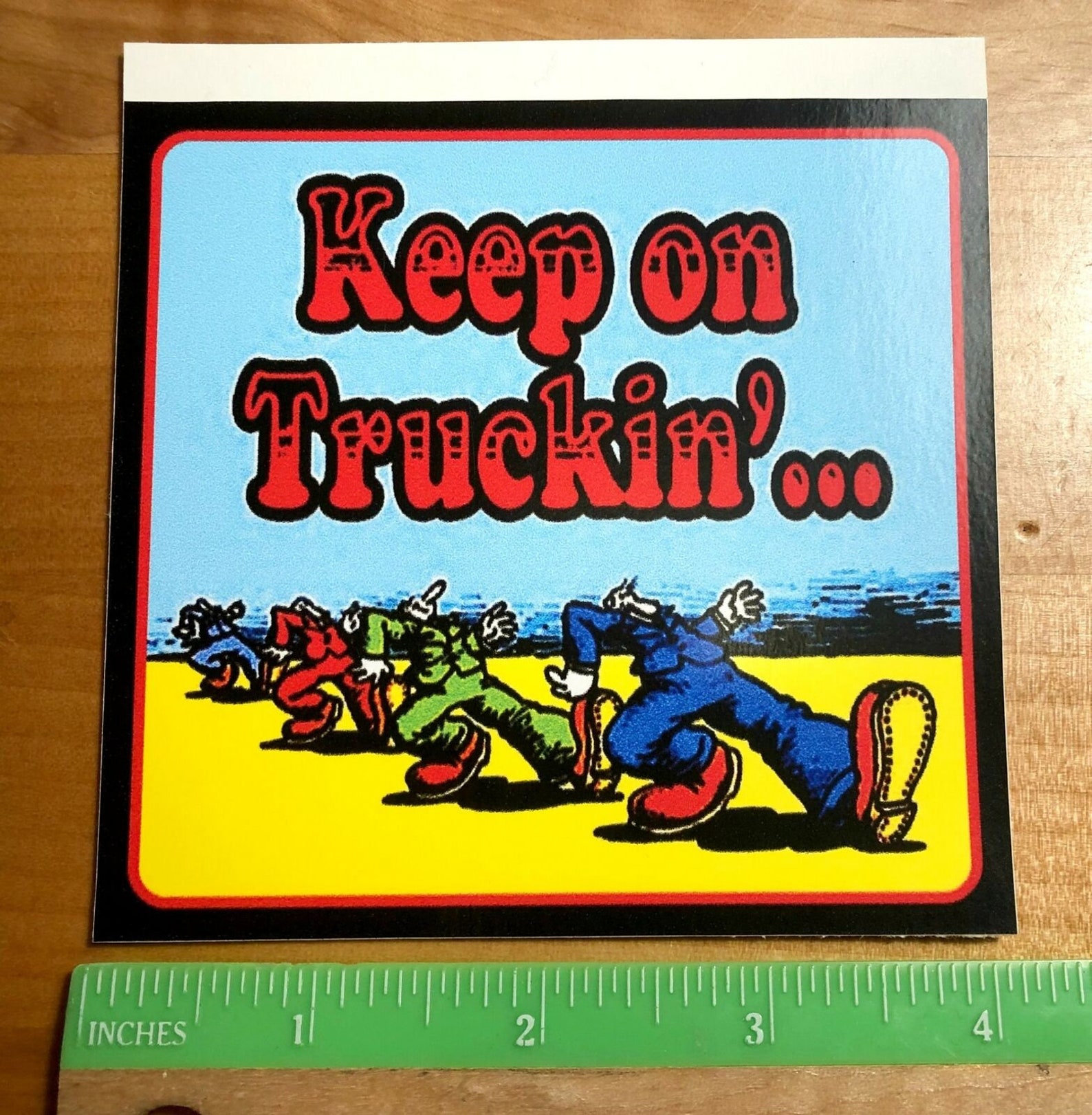 4 Keep on Truckin' vinyl sticker. Grateful Dead R. | Etsy