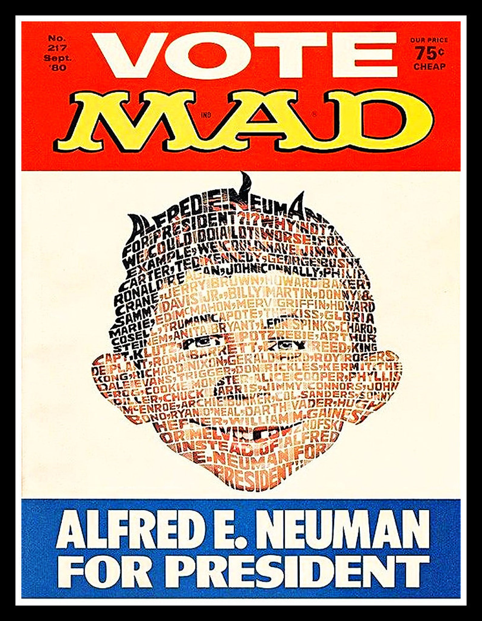 4.75 Funny VOTE MAD Magazine Cover Sticker. Alfred E. | Etsy