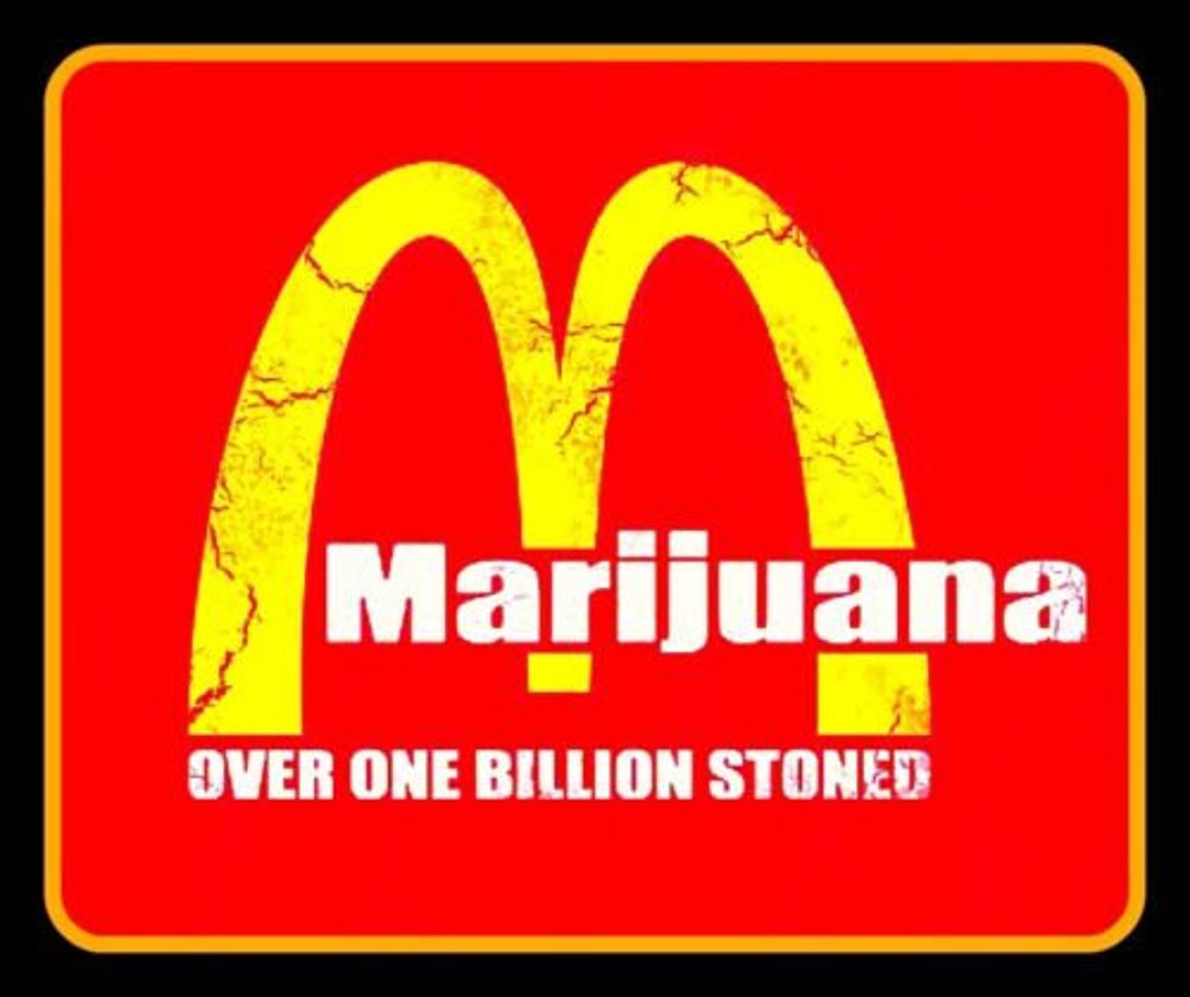 4.25 Funny Marijuana Fast Food Stoned Munchies Vinyl Sticker. Weed, Pot ...