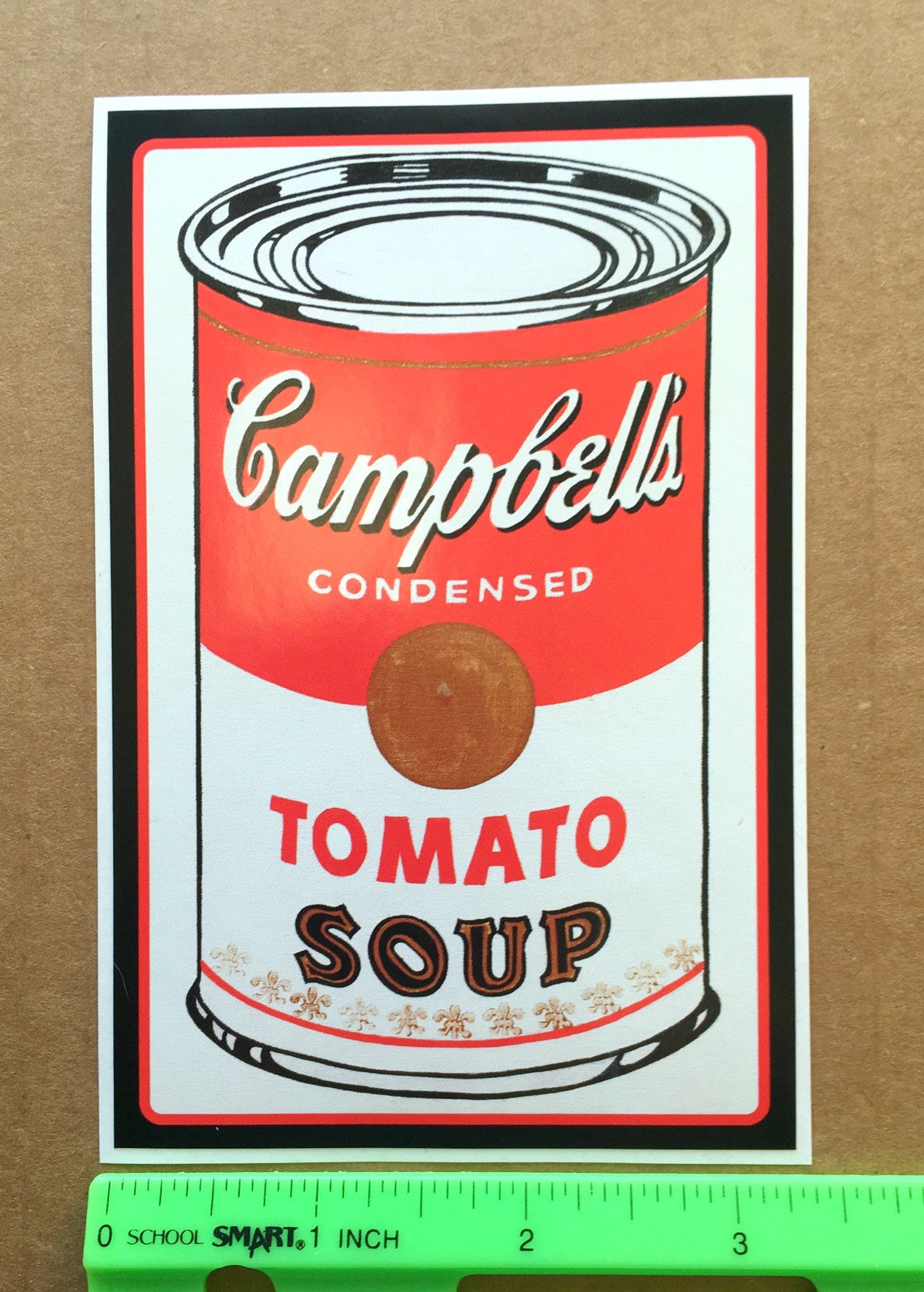 5" Andy Warhol Campbell's Soup Can Vinyl Sticker. Classic Pop Art Decal ...