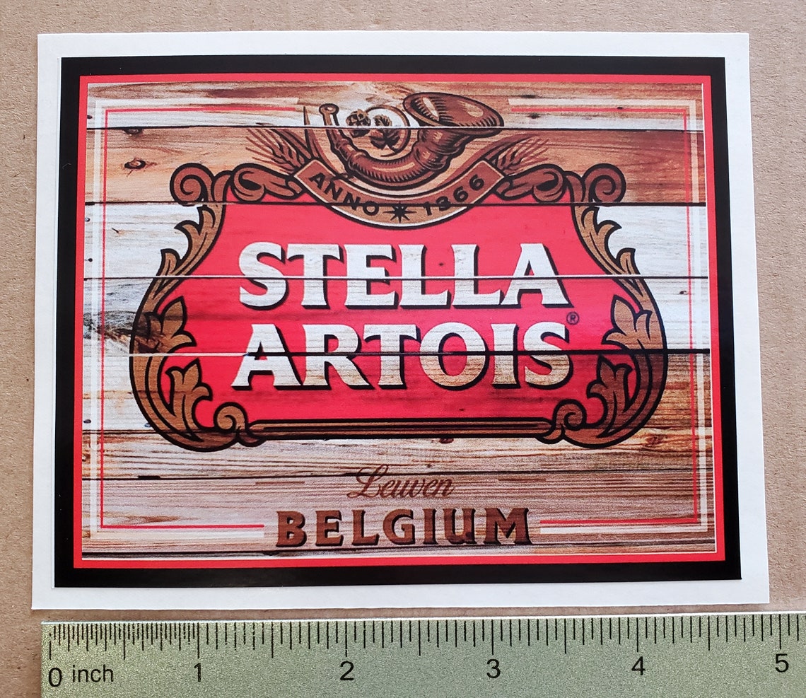 4.75 Belgian Beer Vinyl Sticker. Lager Ale Decal for - Etsy