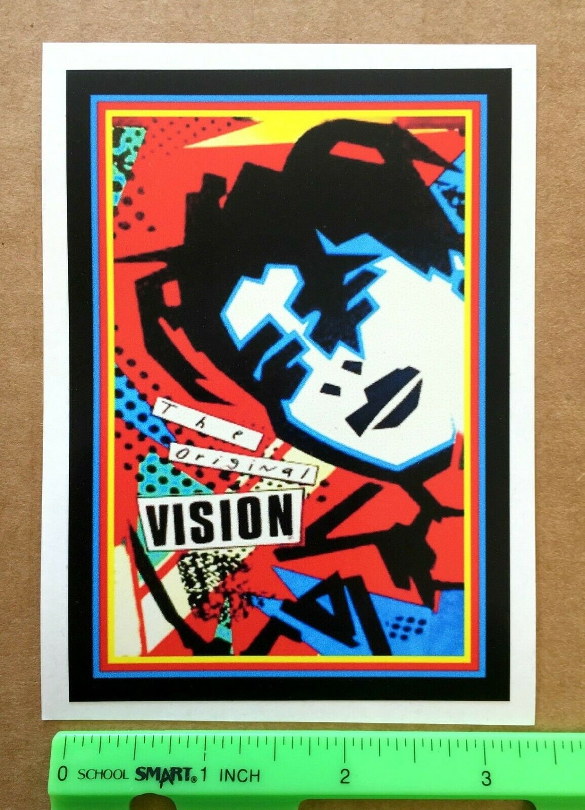 4.5 Vision Mark Gonzales Vinyl Sticker. 80's Vintage - Etsy