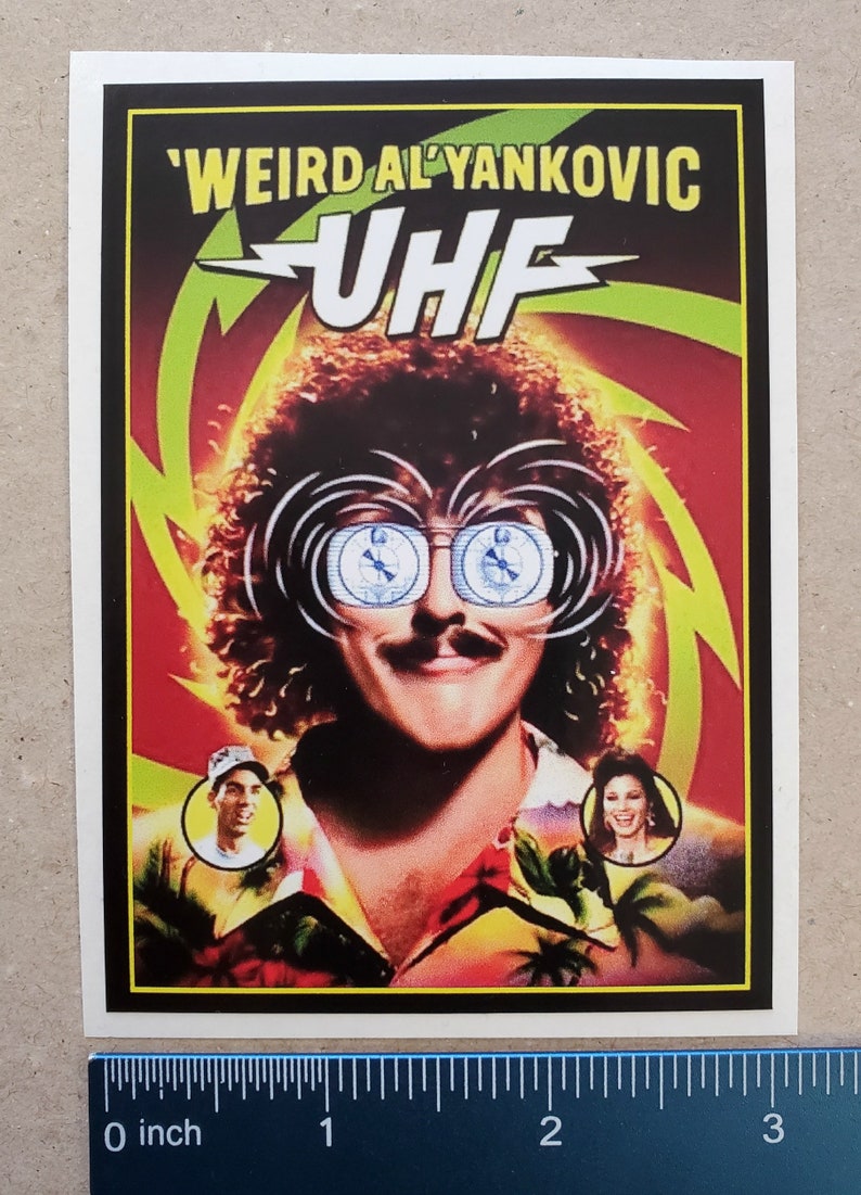 4.25 Funny Weird Al Yankovic UHF Vinyl Sticker. 80's | Etsy