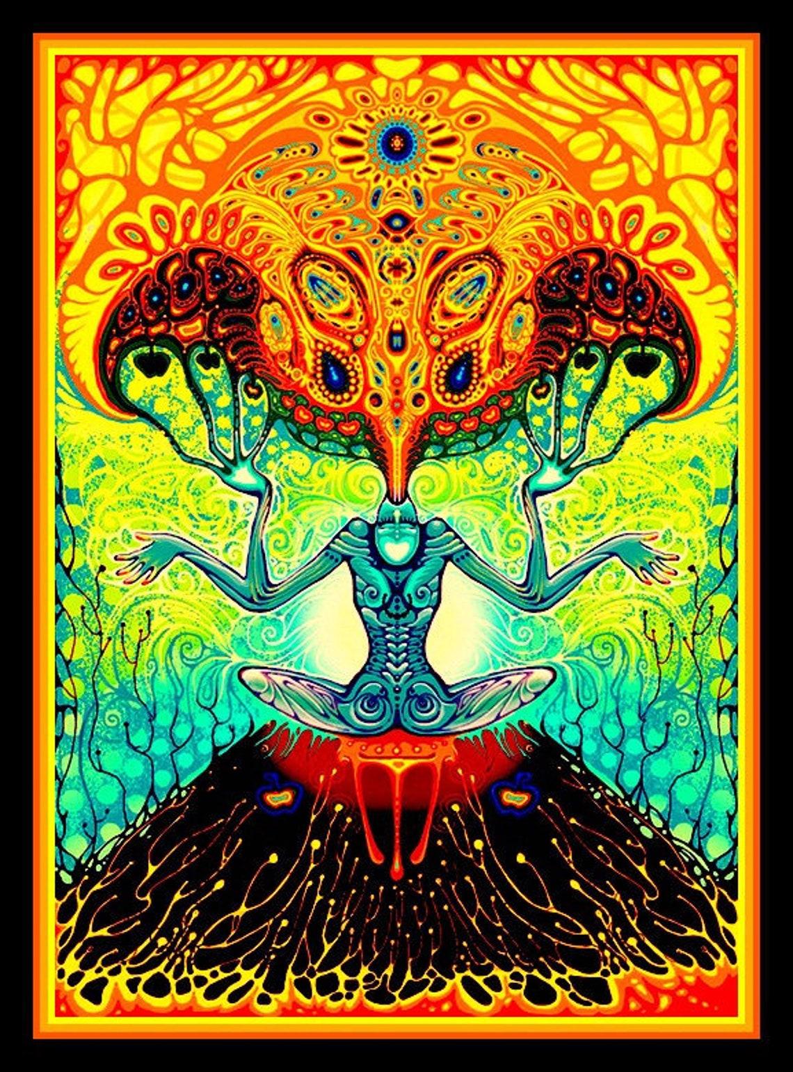 4.5 Psychedelic Third Eye Vision Vinyl Sticker. Trippy - Etsy