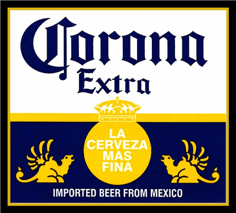 4.5" Mexican Beer Vinyl Sticker. Cerveza Decal for Bar. Many More in My ...