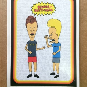 4.5" Funny Beavis & Butt-head Vinyl Sticker. 90's MTV Cartoon Decal for ...