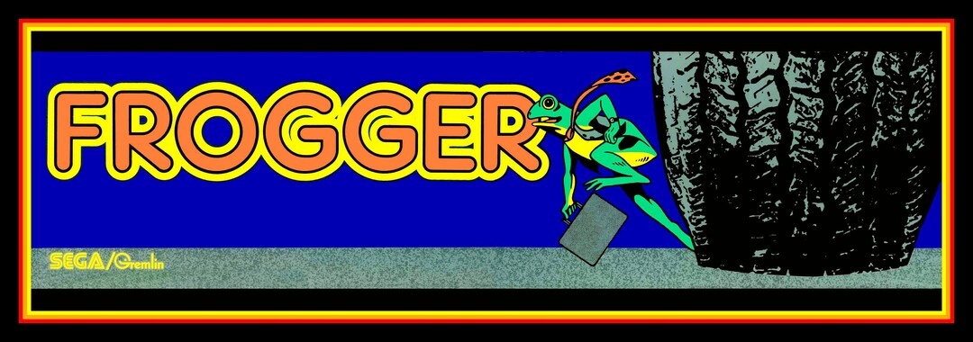 6" Frogger Vinyl Sticker. Vintage Style Video Game Decal for Car ...
