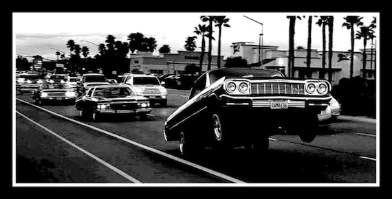 4.5 California Sunset Blvd. Lowrider Bounce Vinyl | Etsy