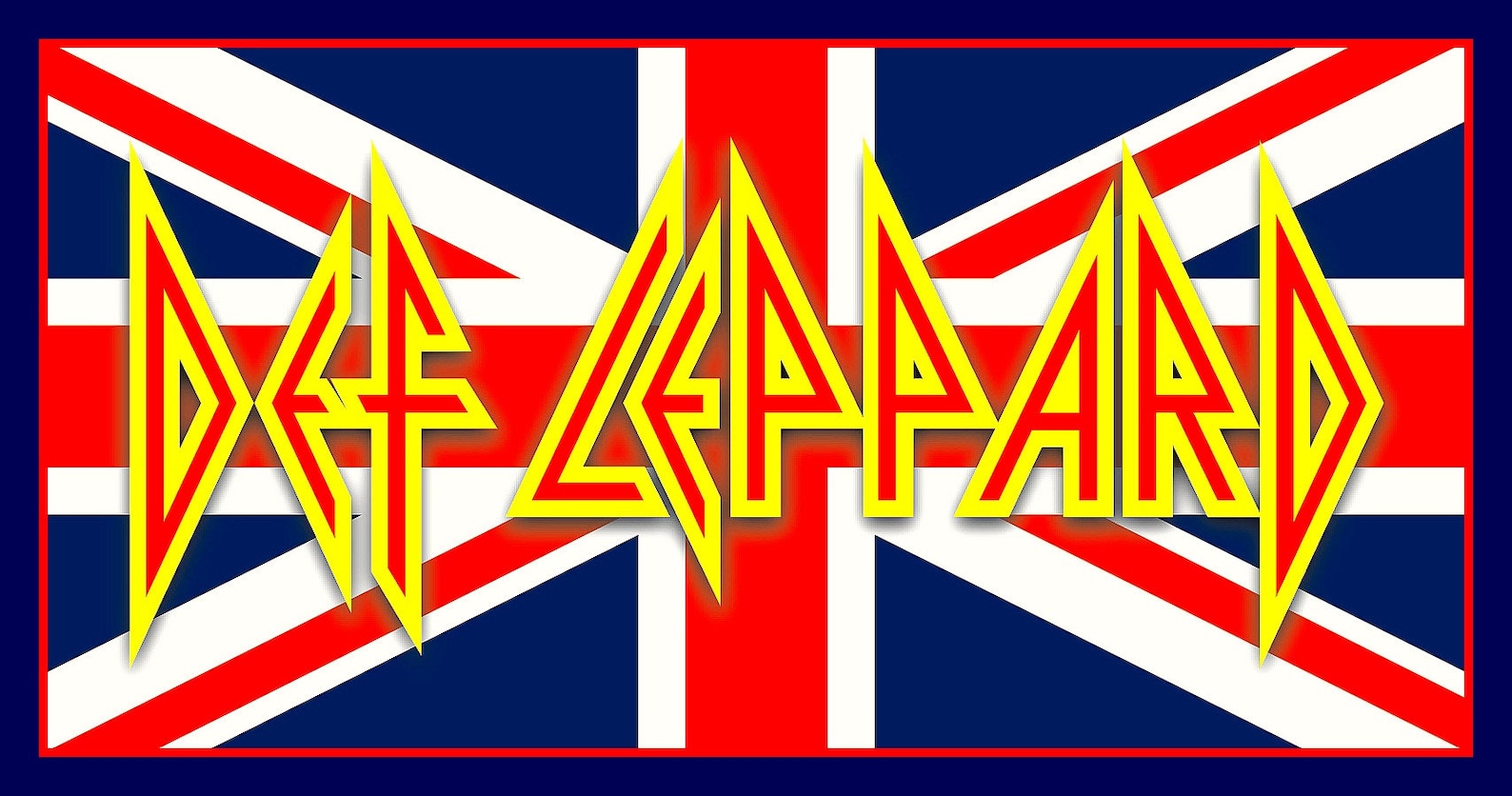 5.5 Def Leppard Union Jack Vinyl Sticker. Classic Heavy | Etsy