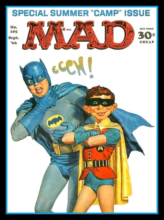 4.75 Vintage Style Mad Magazine Batman & Robin Ecchhh - Etsy