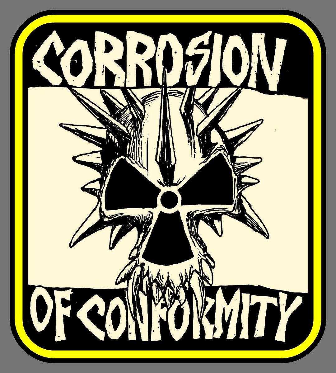 4.25" Corrosion of Conformity "spike" Vinyl Sticker. Classic Punk Rock ...
