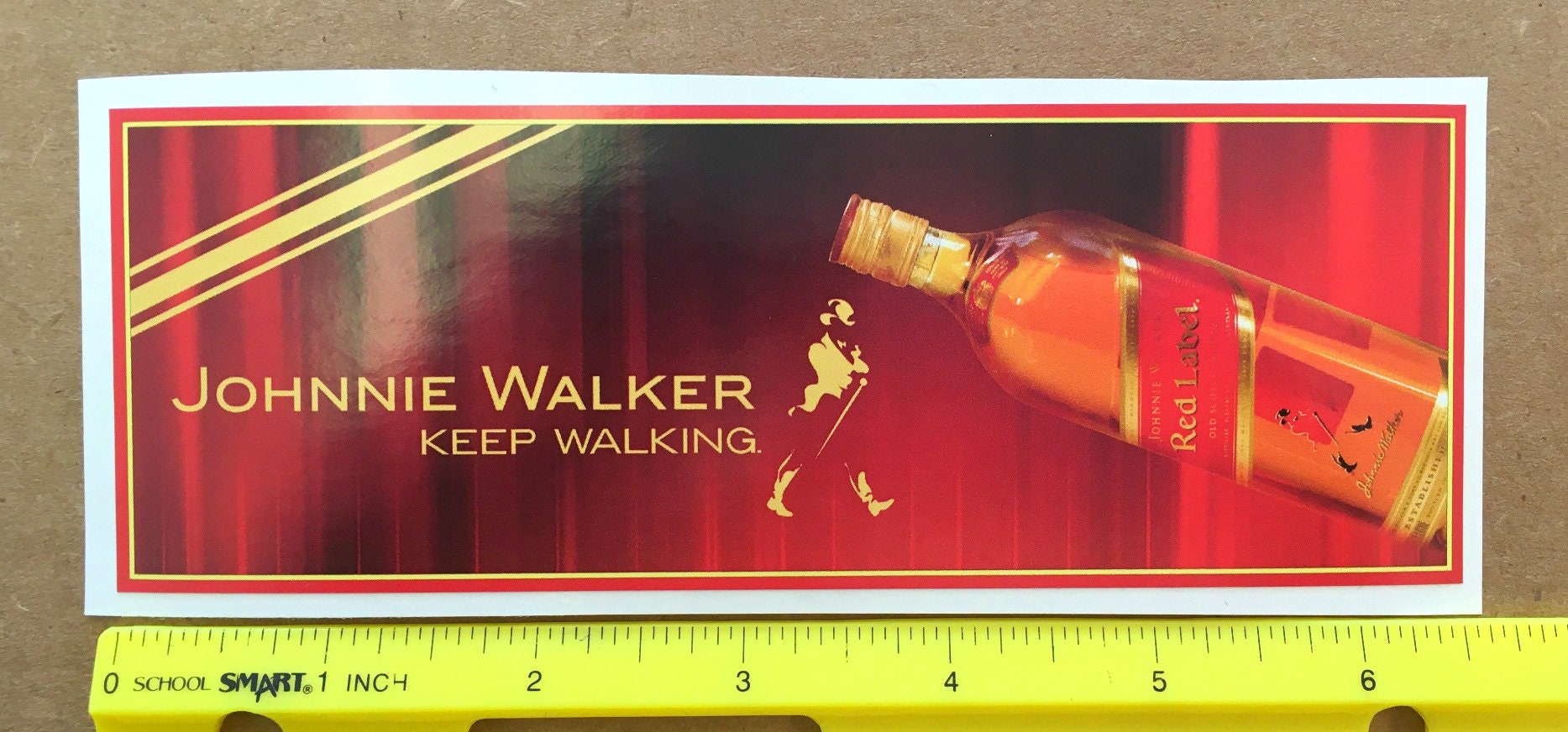 6.5 Johnnie Walker Logo vinyl sticker. Quality Scotch | Etsy
