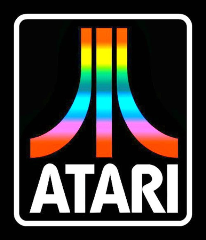 4.25" Classic ATARI Vinyl Sticker. Vintage Video Game Decal for Laptop, Console. - Etsy