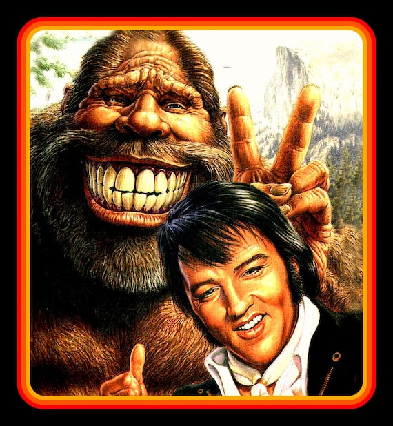 4 Funny Bigfoot & Elvis Vinyl Sticker. Sasquatch Decal - Etsy UK
