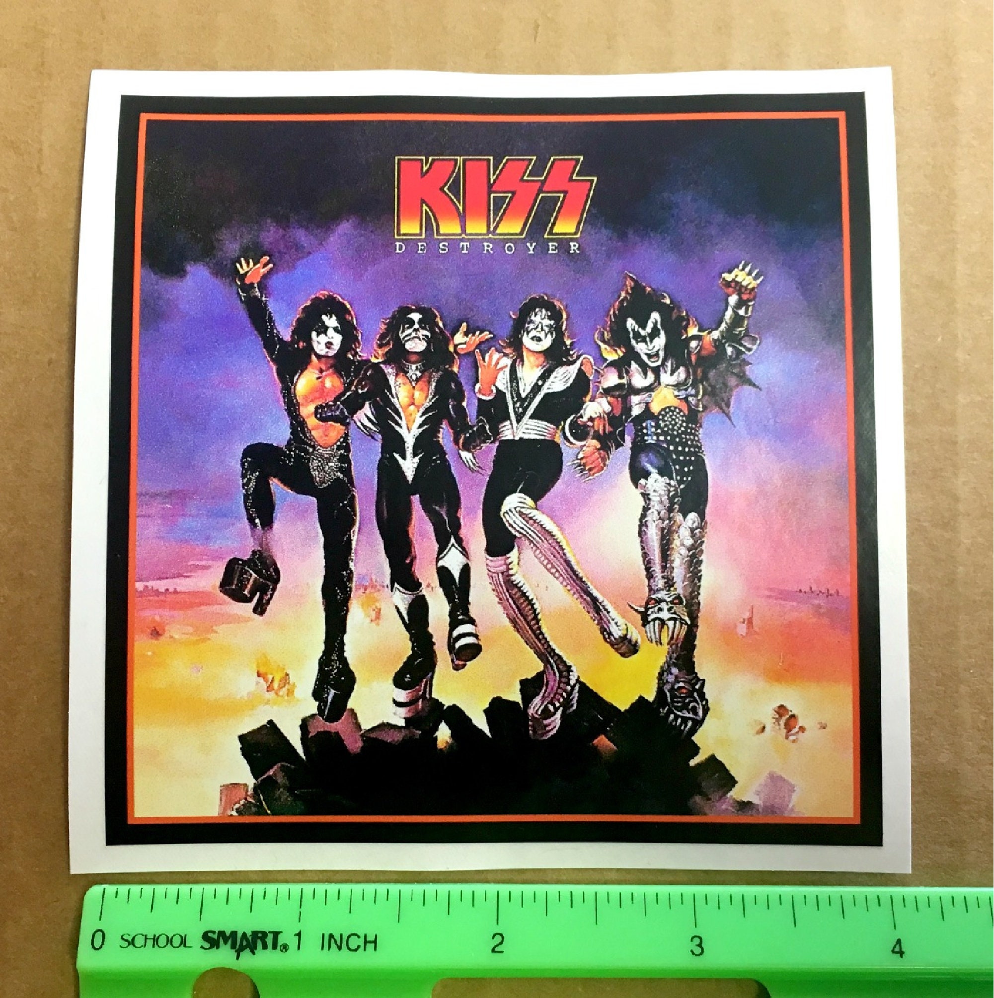 4 KISS Destroyer Vinyl Sticker. Heavy Metal Album Decal - Etsy UK