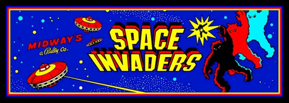 6 Classic Space Invaders Video Game Vinyl Sticker. Video - Etsy