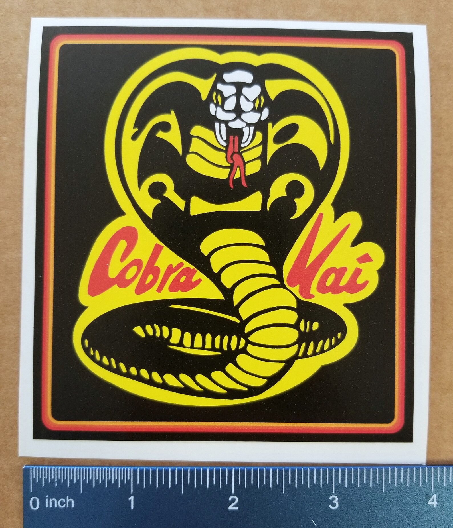 4.25 Cobra Kai Vinyl Sticker. Karate Kid Sweep the Leg - Etsy