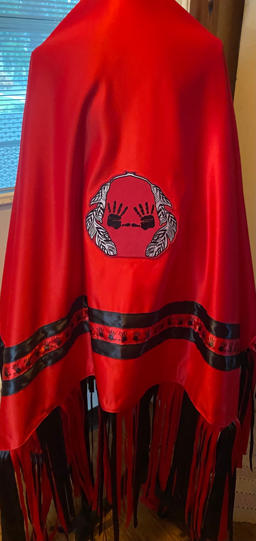 Embroidered MMIW Ribbon Shawl - Etsy