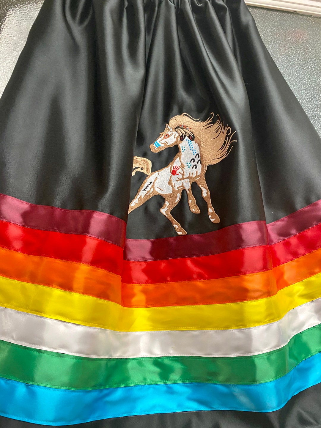 Painted Pony Ribbon Skirt - Etsy