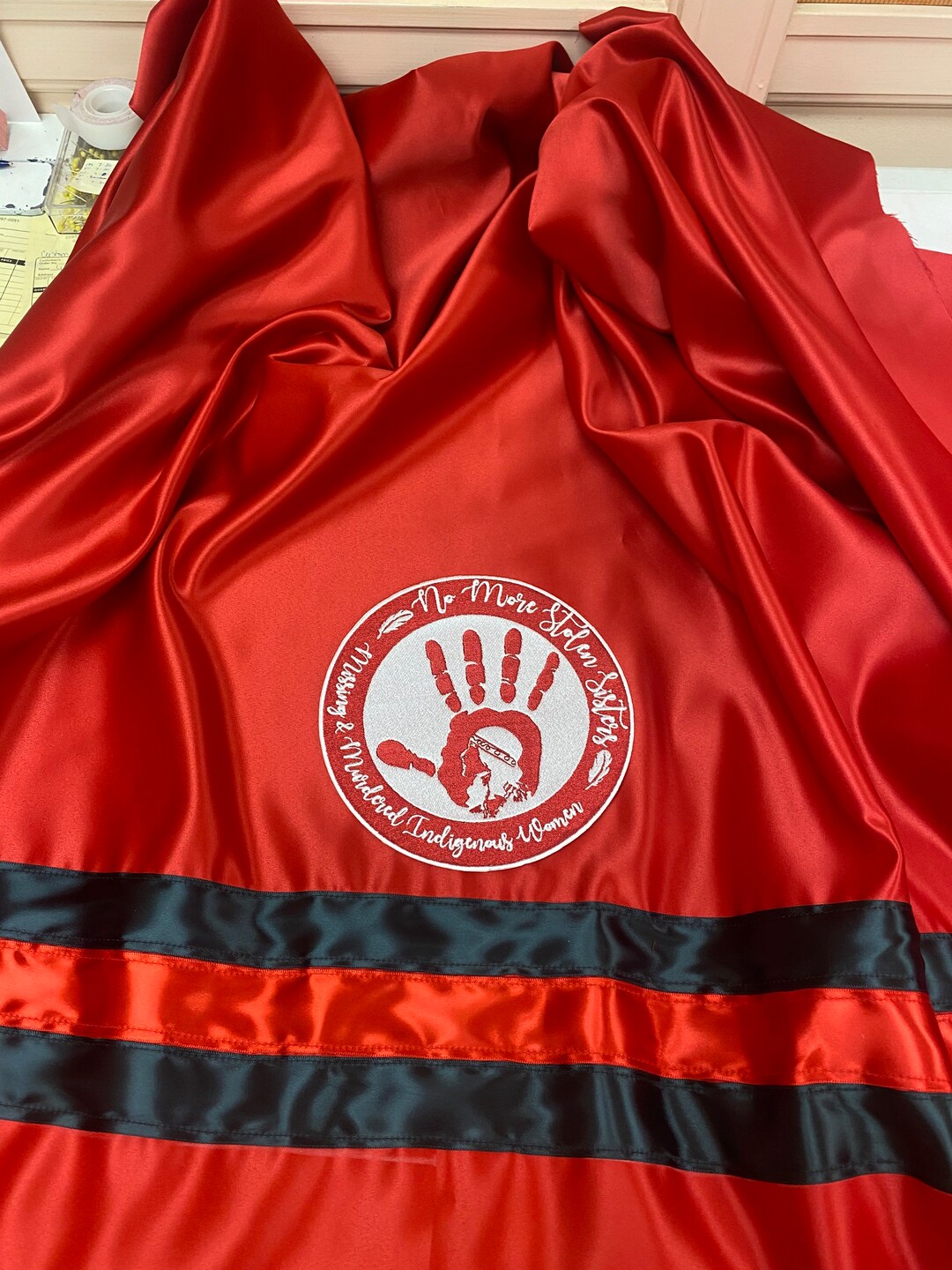 Embroidered MMIW Ribbon Skirt - Etsy