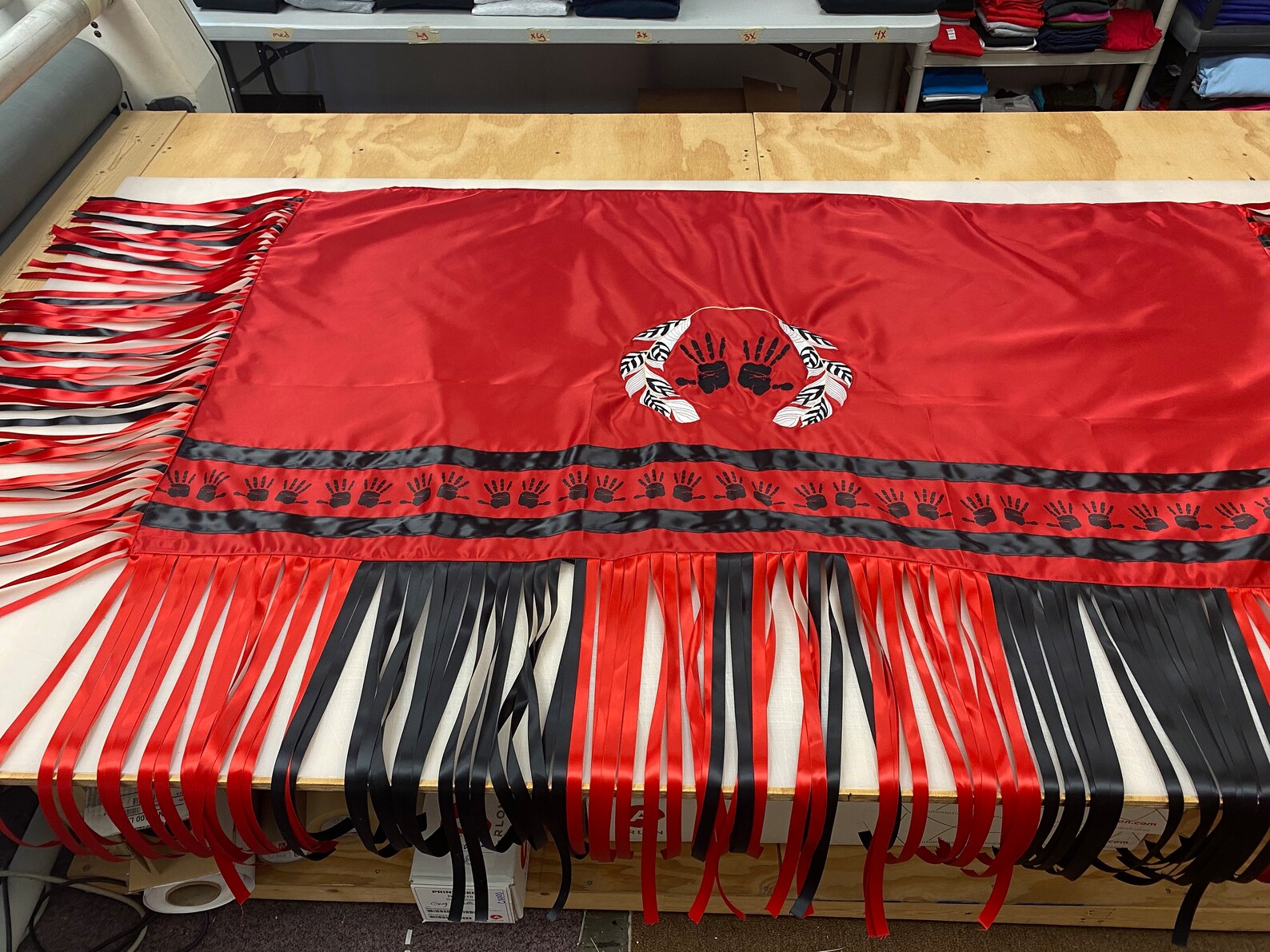 Embroidered MMIW Ribbon Shawl - Etsy