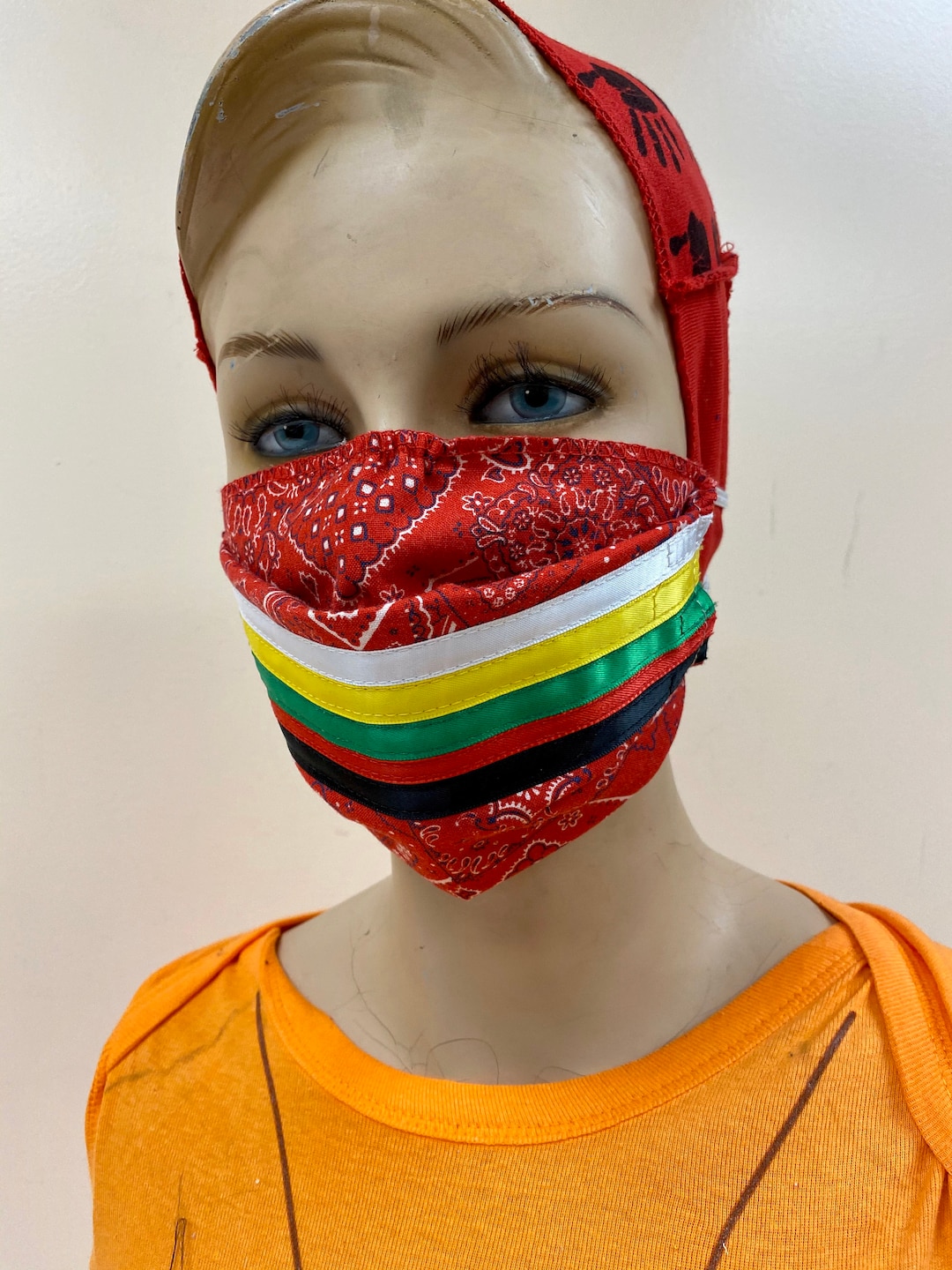 Ribbon Face Mask - Etsy