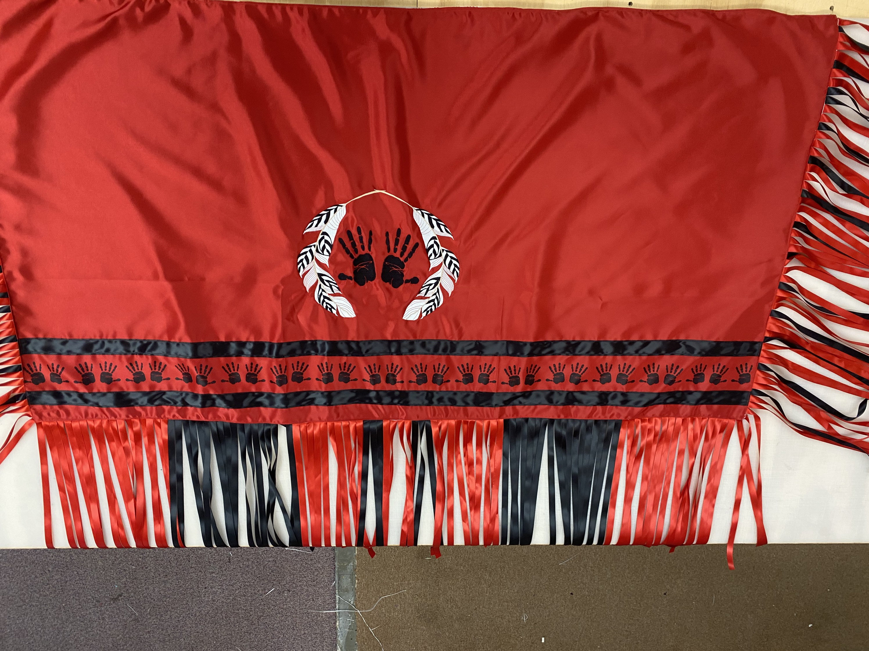 Embroidered MMIW Ribbon Shawl | Etsy