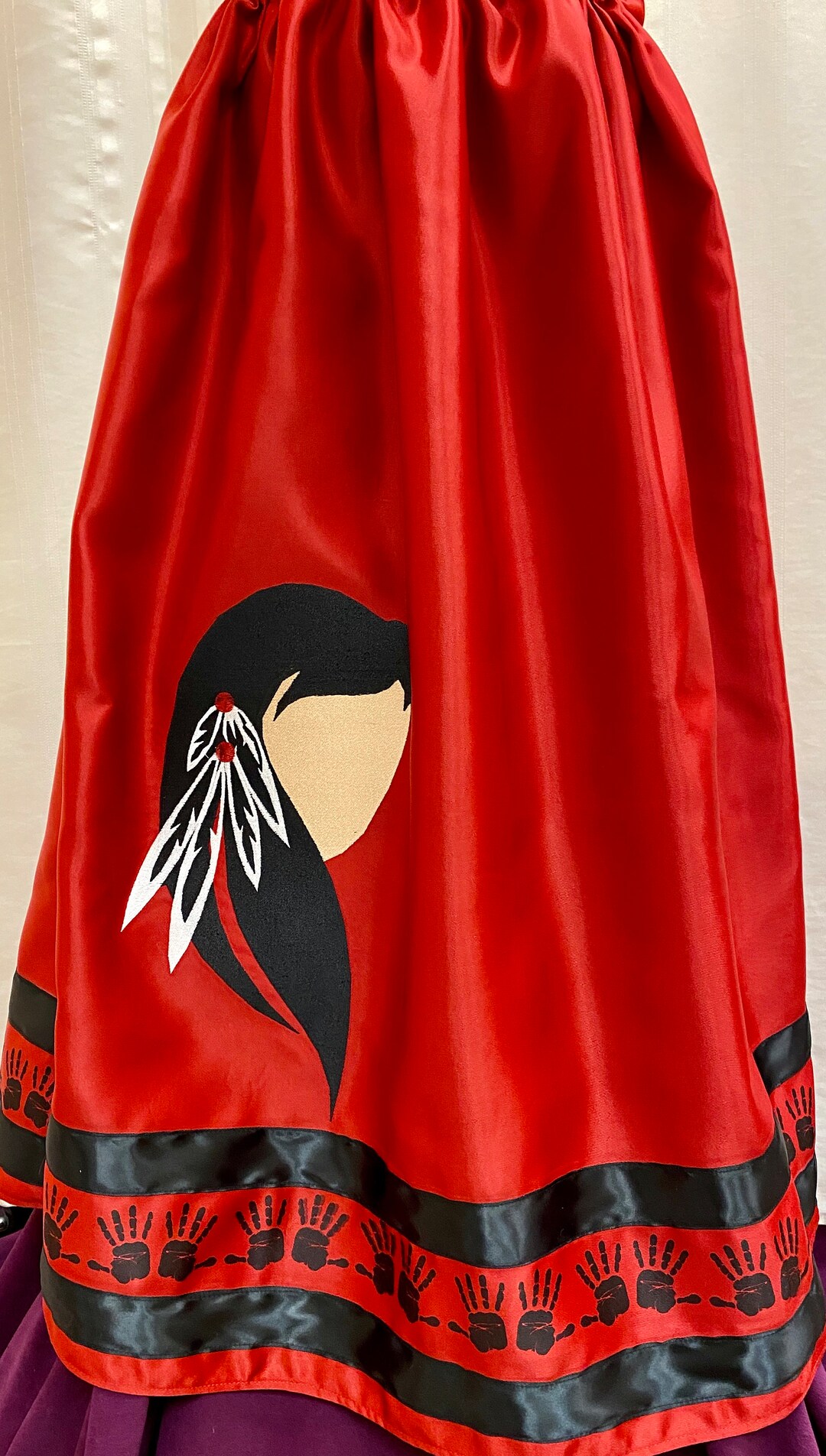Faceless Woman MMIW Ribbon Skirt - Etsy Canada