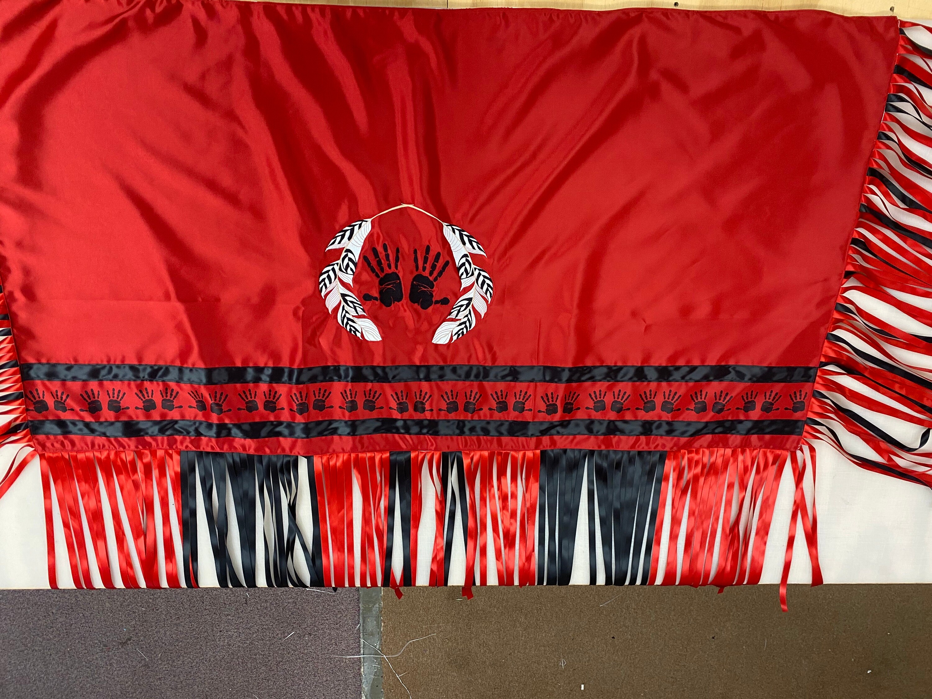 Embroidered MMIW Ribbon Shawl - Etsy
