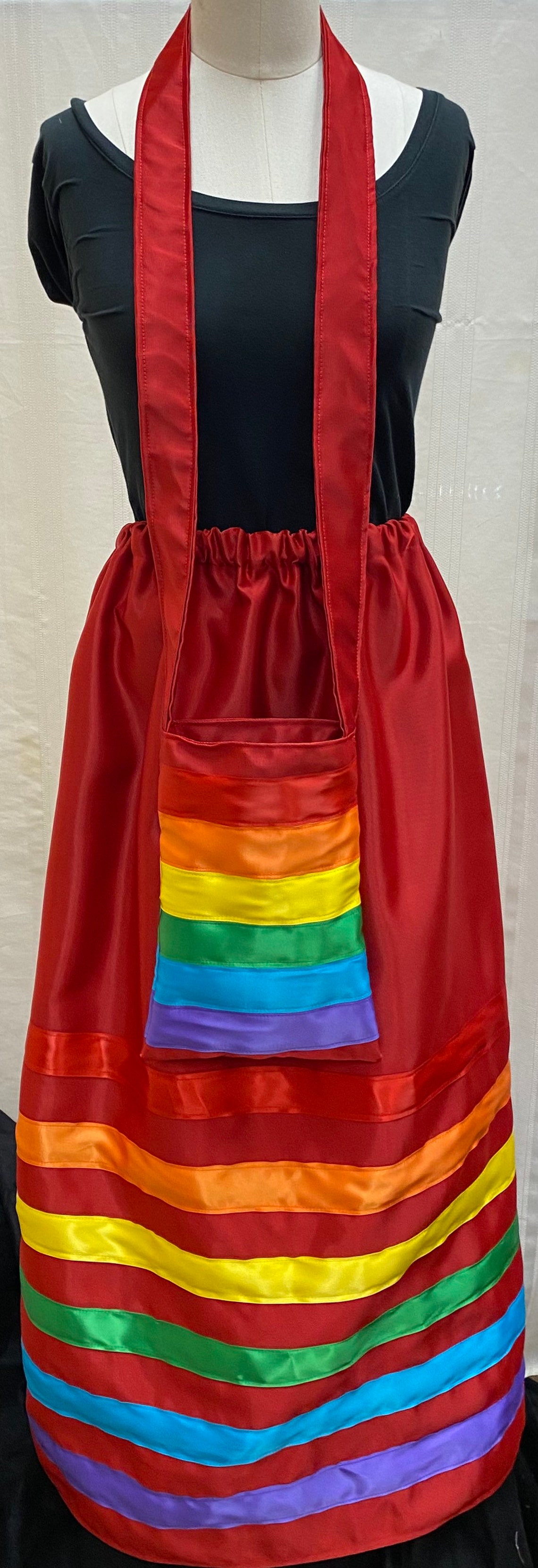 Rainbow Ribbon Skirt - Etsy