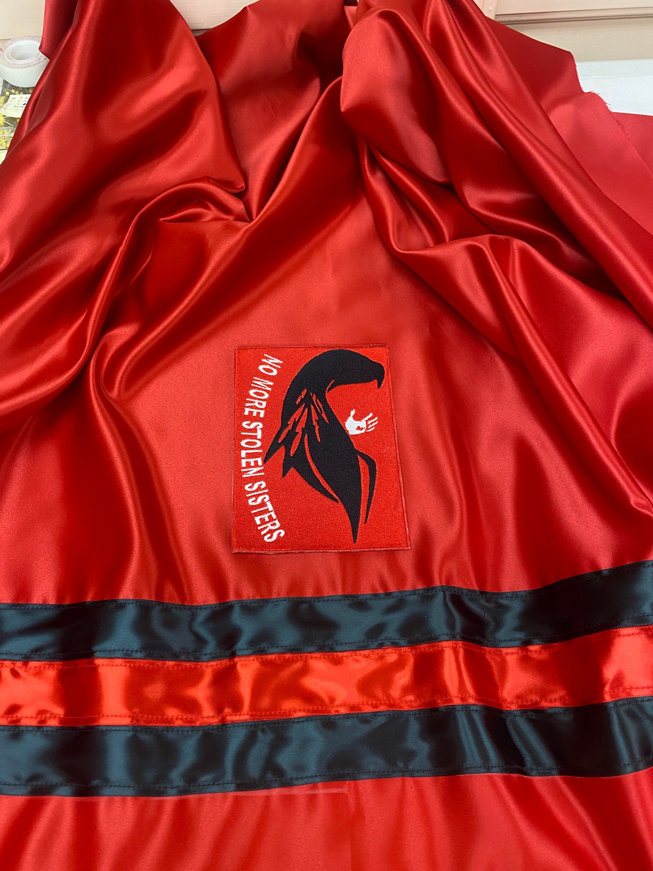 Embroidered MMIW Ribbon Shawl - Etsy