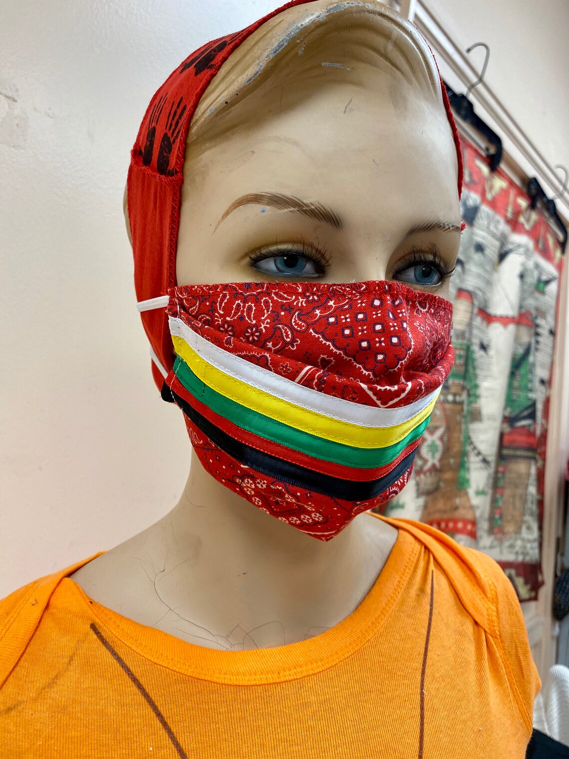 Ribbon Face Mask | Etsy