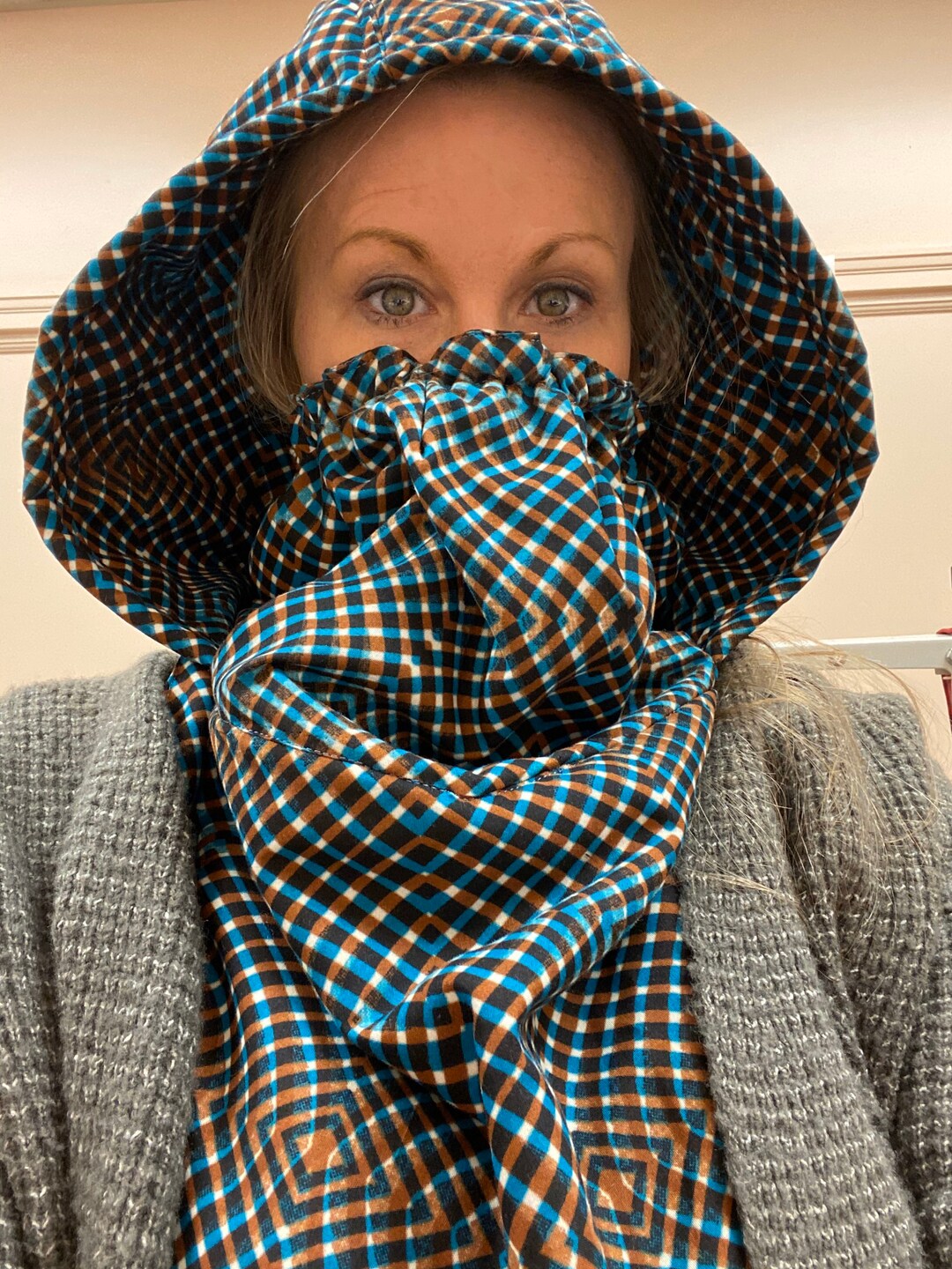 Custom Unisex Hooded Face Shield Mask - Etsy