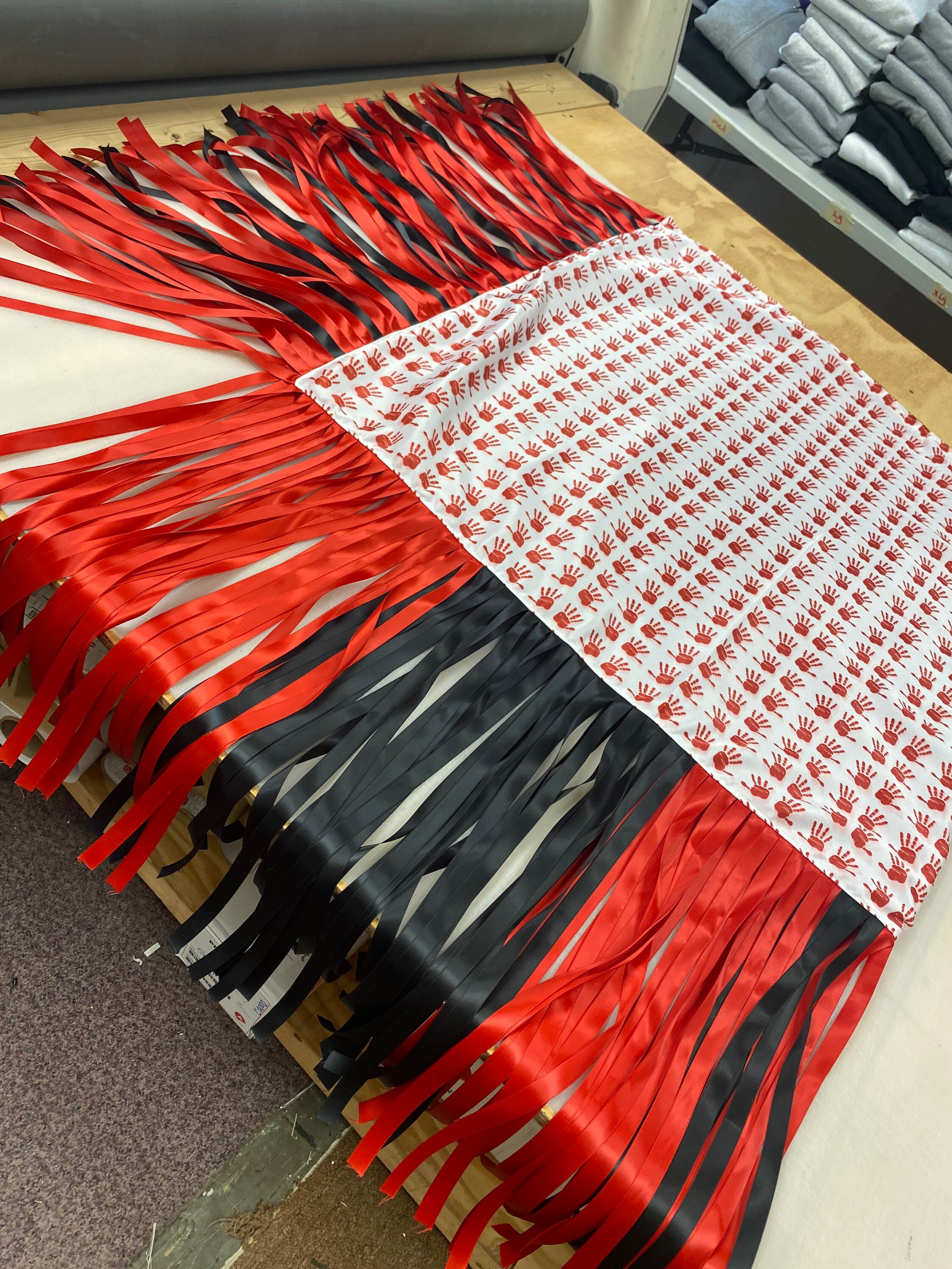 Embroidered MMIW Ribbon Shawl | Etsy