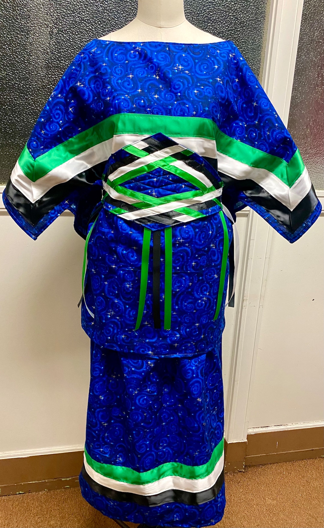 Wing Ribbon Dress (one or Two Piece), Leggings and Belt Set -pick Your ...