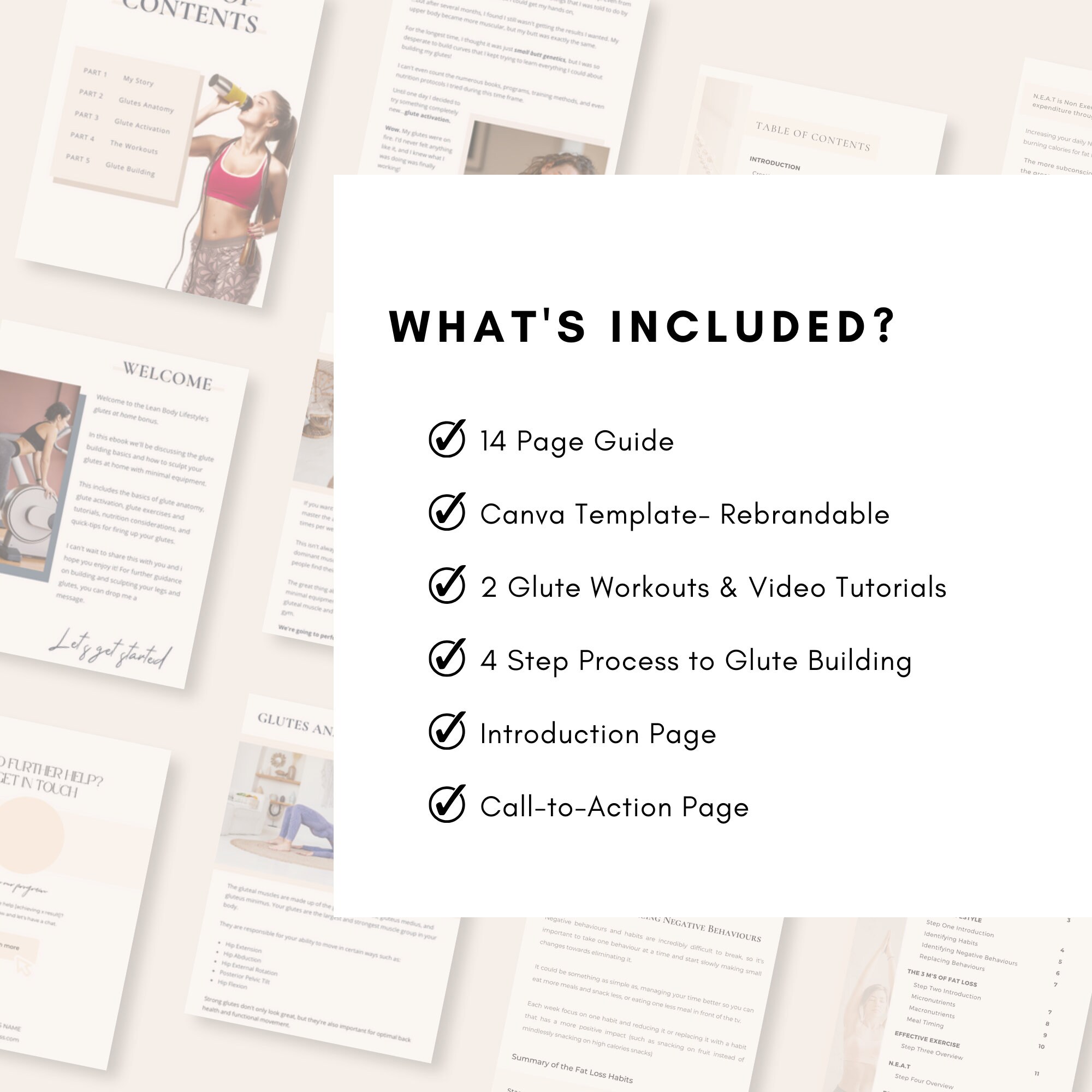 Glute Building Guide| Glute Building Lead Magnet | Booty Building Lead Magnet | Booty Building ...