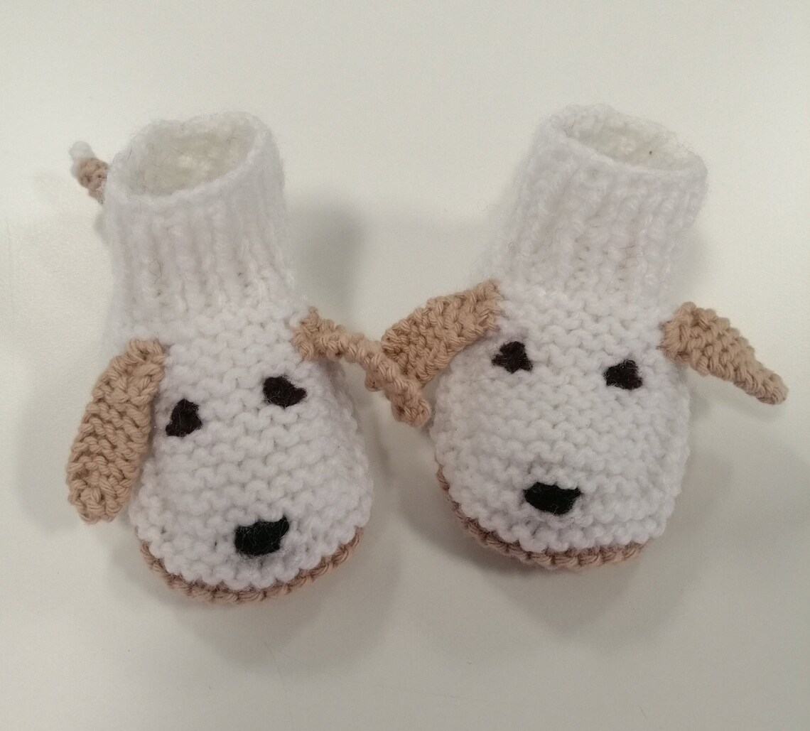 Hand Knitted Puppy Booties - Etsy