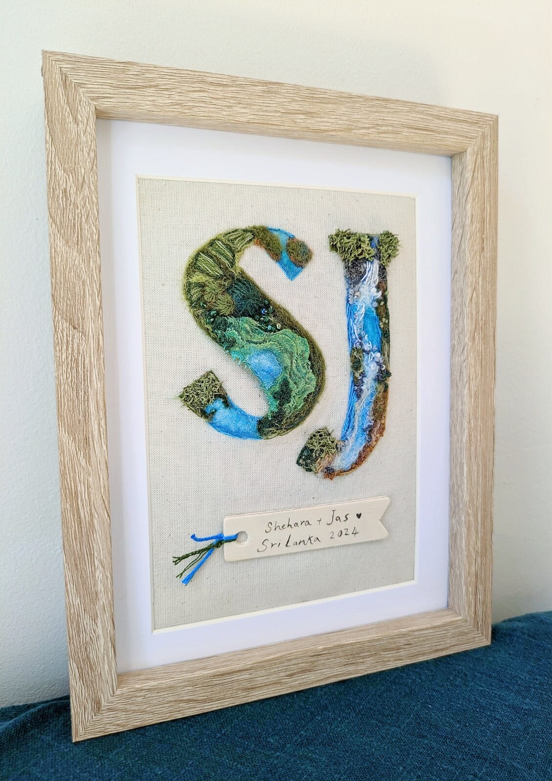 Custom 3D Landscape Letters | Embroidery | Fibre and Felting Art - Etsy