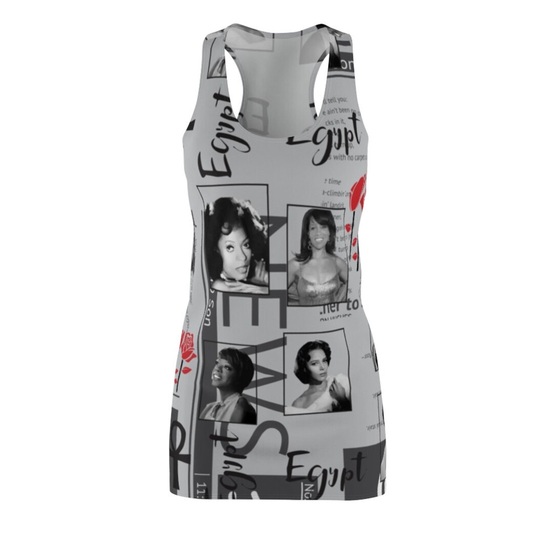 Women's Newspaper Print Racerback Dress - Etsy