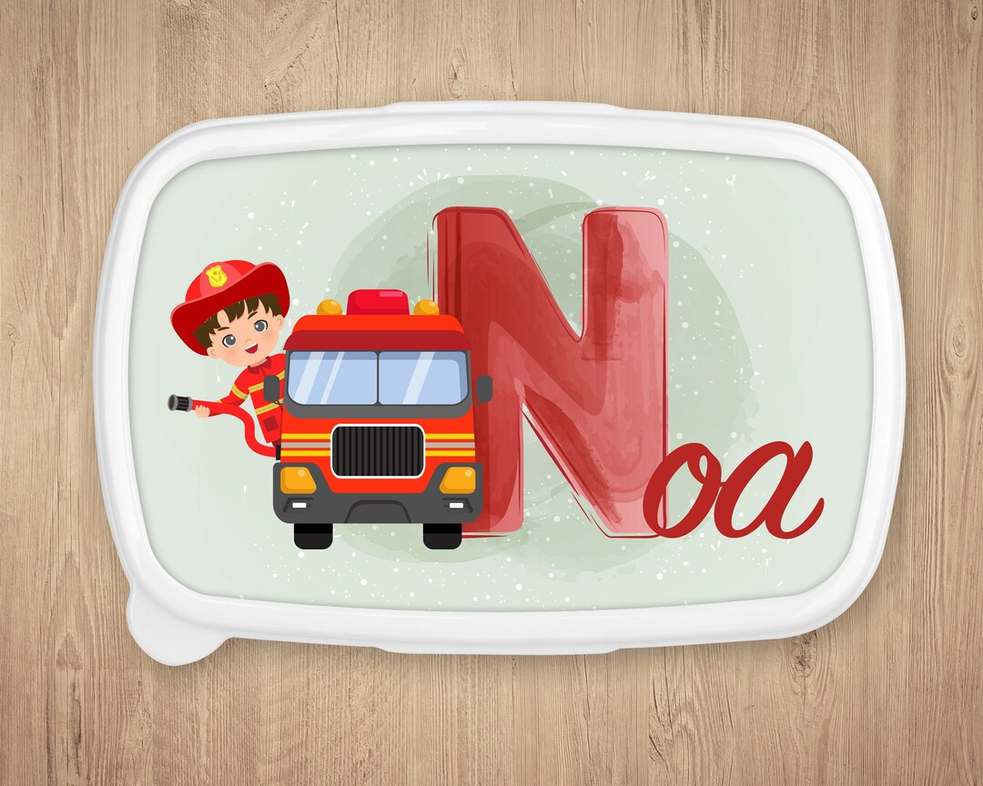 Personalized Lunch Box, Alpha Firefighter Model - Etsy