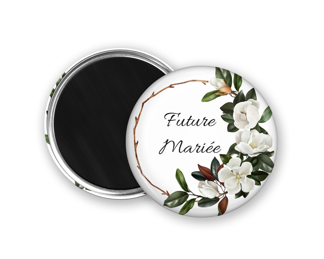 Customizable Magnet, Flower Crown, Magnolia + Gift Bag - Etsy